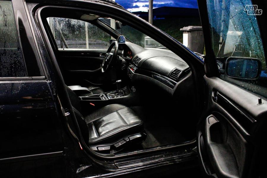 Black BMW 320 2002 in Kaisiadorys, with an engine capacity of 2.00 L and mileage of 374 thousand km for 1500 €, photo 9 on AUTOMOTO.COM.LV