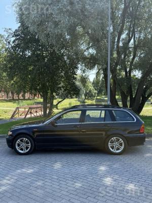 Black BMW 320 2002 in Kuldiga, with an engine capacity of 2.20 L and mileage of 338 thousand km for 2200 €, photo 5 on AUTOMOTO.COM.LV