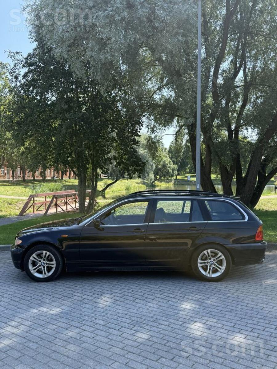Black BMW 320 2002 in Kuldiga, with an engine capacity of 2.20 L and mileage of 338 thousand km for 2200 €, photo 5 on AUTOMOTO.COM.LV
