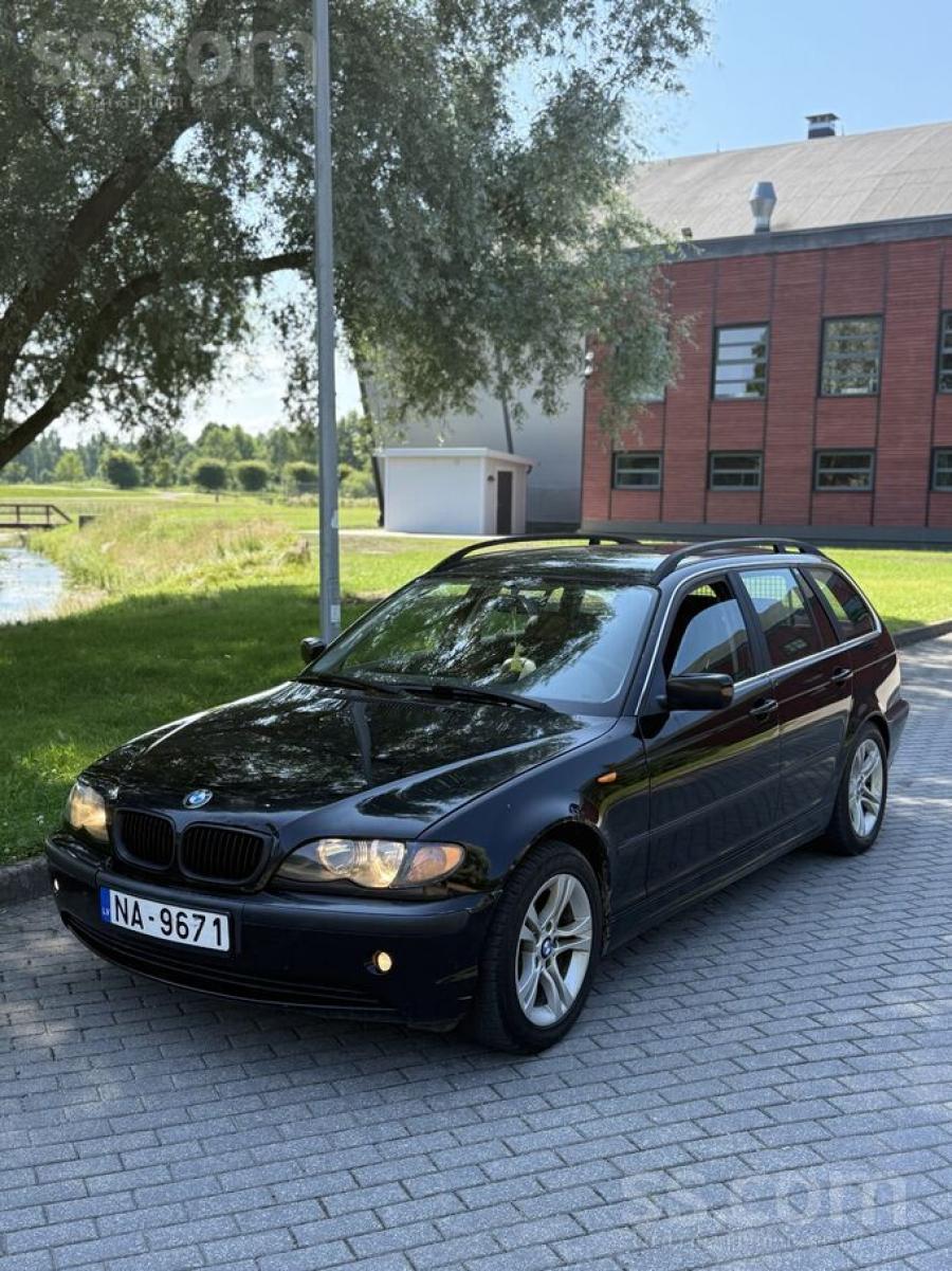 Black BMW 320 2002 in Kuldiga, with an engine capacity of 2.20 L and mileage of 338 thousand km for 2200 €, photo 6 on AUTOMOTO.COM.LV