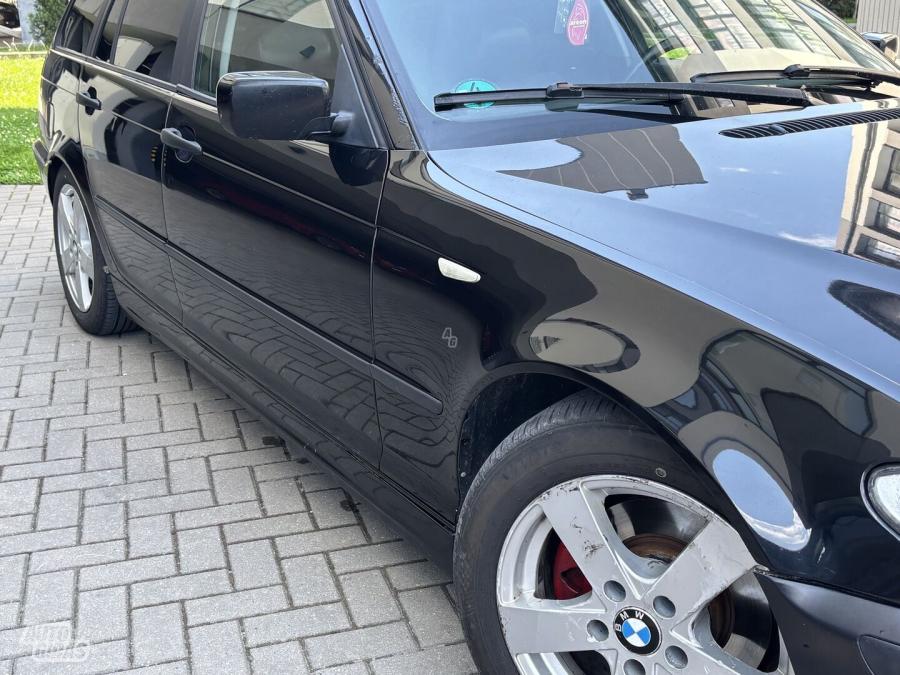 Black BMW 320 2002 in Kaunas, with an engine capacity of 2.00 L and mileage of 500 thousand km for 1500 €, photo 8 on AUTOMOTO.COM.LV