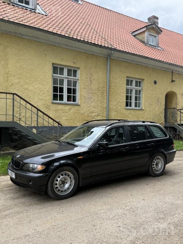 Black BMW 320 2002 in Kuldiga, with an engine capacity of 2.20 L and mileage of 338 thousand km for 1650 €, photo 1 on AUTOMOTO.COM.LV