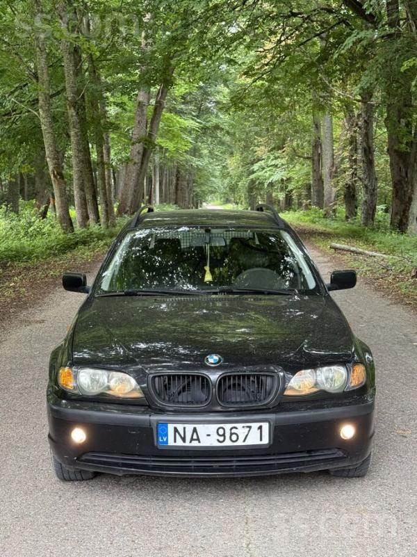 Black BMW 320 2002 in Kuldiga, with an engine capacity of 2.20 L and mileage of 338 thousand km for 1650 €, photo 6 on AUTOMOTO.COM.LV