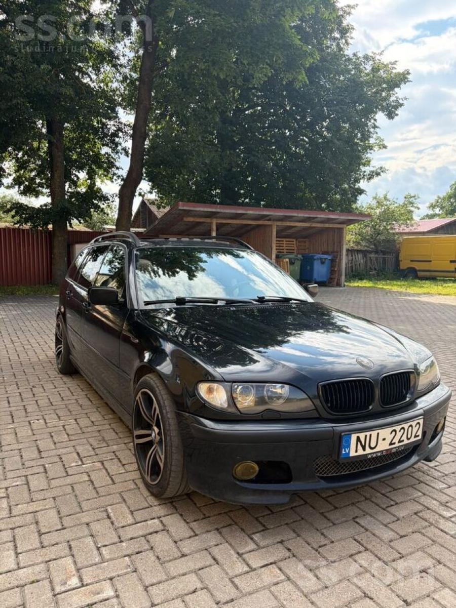 Black BMW 320 2002 in Jekabpils, with an engine capacity of 2.00 L and mileage of 354 thousand km for 3500 €, photo 1 on AUTOMOTO.COM.LV
