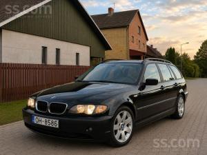 Черный БМВ 320 2002 в Тукумс, объемом двигателя 2.00 л и пробегом 394 тыс. км за 1000 €, фото  на AUTOMOTO.COM.LV
