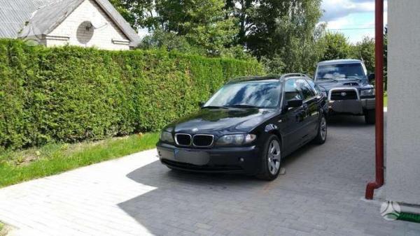 Black BMW 320 2002 in Rokiskis, with an engine capacity of 2.00 L and mileage of 384 thousand km for 2100 €, photo 4 on AUTOMOTO.COM.LV