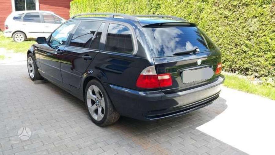Black BMW 320 2002 in Rokiskis, with an engine capacity of 2.00 L and mileage of 384 thousand km for 2100 €, photo 6 on AUTOMOTO.COM.LV