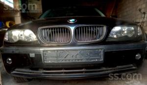Black BMW 320 2002 in Liepaja, with an engine capacity of 2.00 L and mileage of 308 thousand km for 2200 €, photo  on AUTOMOTO.COM.LV