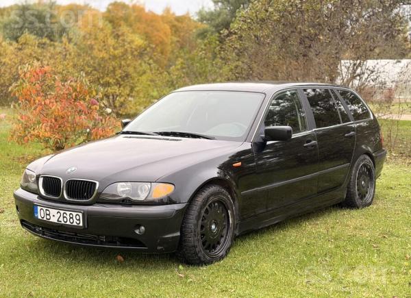 Black BMW 320 2002 in Madona, with an engine capacity of 2.00 L and mileage of 331 thousand km for 2250 €, photo 1 on AUTOMOTO.COM.LV