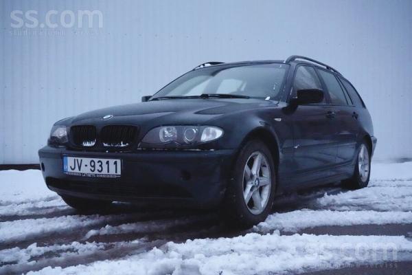 Black BMW 320 2003 in Riga, with an engine capacity of 2.00 L and mileage of 315 thousand km for 2490 €, photo 1 on AUTOMOTO.COM.LV