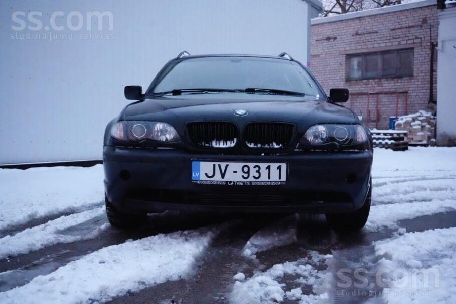 Black BMW 320 2003 in Riga, with an engine capacity of 2.00 L and mileage of 315 thousand km for 2490 €, photo 2 on AUTOMOTO.COM.LV