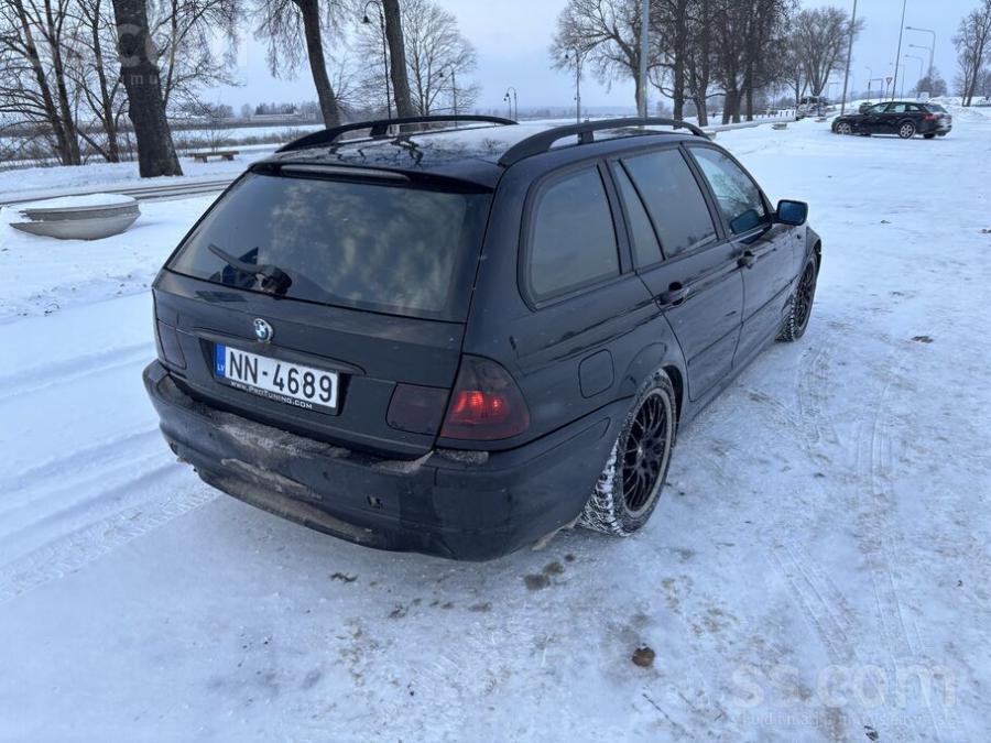 Black BMW 320 2003 in Kraslava, with an engine capacity of 2.00 L and mileage of 456 thousand km for 3200 €, photo 4 on AUTOMOTO.COM.LV