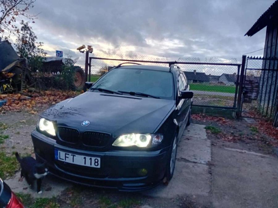 Black BMW 320 2003 in Panevezys, with an engine capacity of 2.00 L and mileage of 605 thousand km for 1000 €, photo 6 on AUTOMOTO.COM.LV
