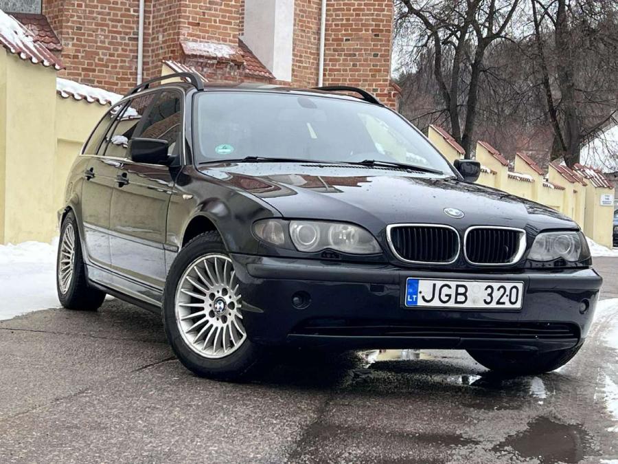 Melns BMW 320 2003 Viļņa, ar dzinēja tilpumu 2.00 L un nobraukumu 400 tūkst. km par 1700 €, foto 1 vietnē AUTOMOTO.COM.LV