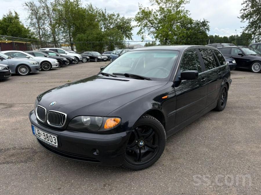 Black BMW 320 2003 in Riga, with an engine capacity of 2.20 L and mileage of 0 thousand km for 1290 €, photo 1 on AUTOMOTO.COM.LV