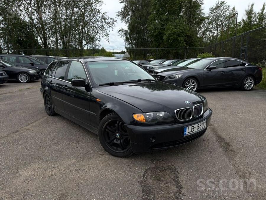Black BMW 320 2003 in Riga, with an engine capacity of 2.20 L and mileage of 0 thousand km for 1290 €, photo 3 on AUTOMOTO.COM.LV