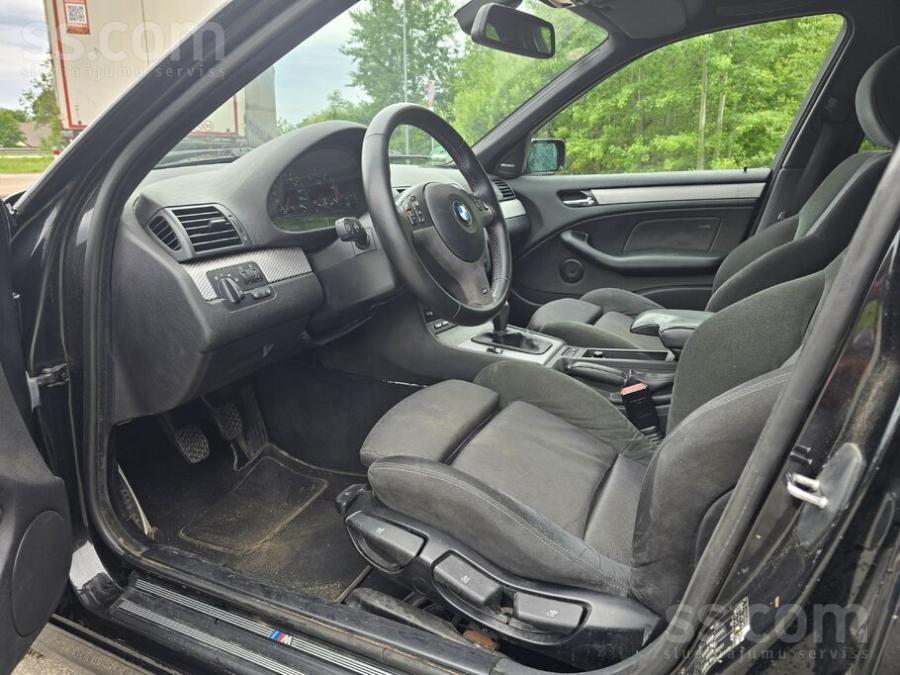 Black BMW 320 2003 in Riga, with an engine capacity of 2.00 L and mileage of 311 thousand km for 2750 €, photo 13 on AUTOMOTO.COM.LV