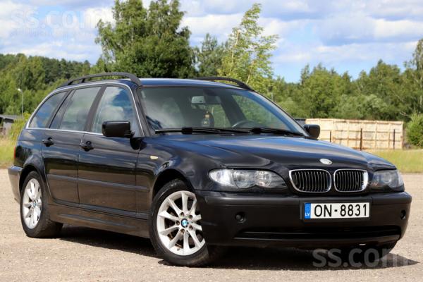 Black BMW 320 2003 in Tukums, with an engine capacity of 2.00 L and mileage of 376 thousand km for 2590 €, photo 1 on AUTOMOTO.COM.LV