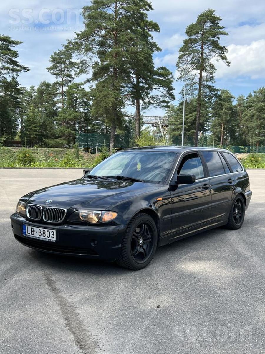 Black BMW 320 2003 in Riga, with an engine capacity of 2.20 L and mileage of 350 thousand km for 1850 €, photo 3 on AUTOMOTO.COM.LV