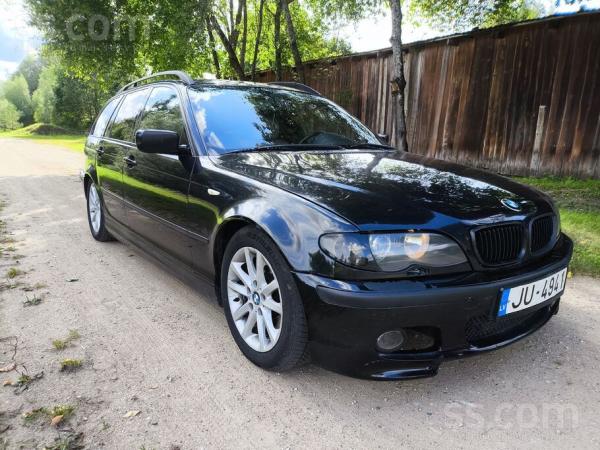Black BMW 320 2003 in Valmiera, with an engine capacity of 2.00 L and mileage of 410 thousand km for 1750 €, photo 3 on AUTOMOTO.COM.LV