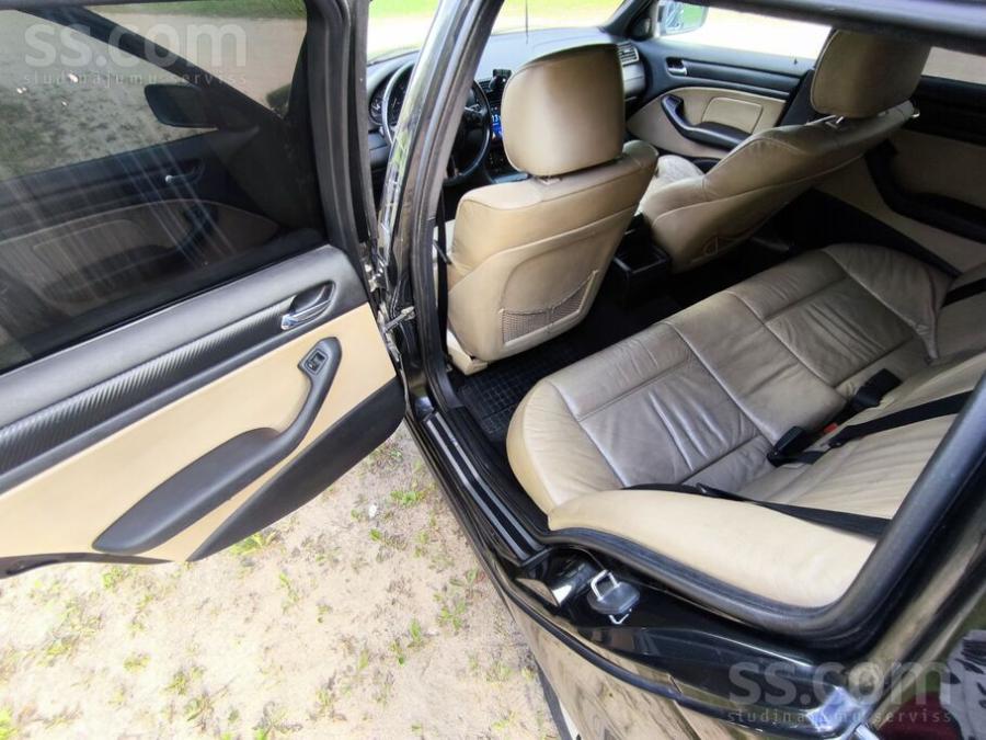Black BMW 320 2003 in Valmiera, with an engine capacity of 2.00 L and mileage of 410 thousand km for 1750 €, photo 16 on AUTOMOTO.COM.LV