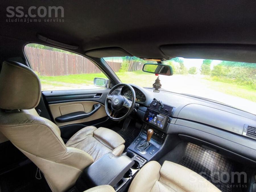 Black BMW 320 2003 in Valmiera, with an engine capacity of 2.00 L and mileage of 410 thousand km for 1750 €, photo 17 on AUTOMOTO.COM.LV
