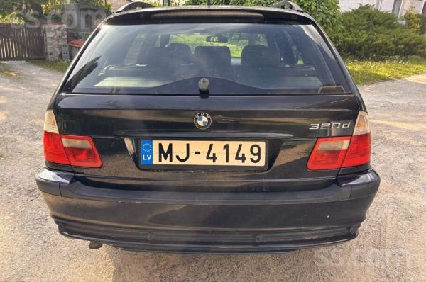 Black BMW 320 2004 in Gulbene, with an engine capacity of 2.00 L and mileage of 309 thousand km for 1200 €, photo 4 on AUTOMOTO.COM.LV