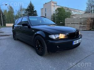 Black BMW 320 2004 in Riga, with an engine capacity of 2.00 L and mileage of 410 thousand km for 1699 €, photo 1 on AUTOMOTO.COM.LV