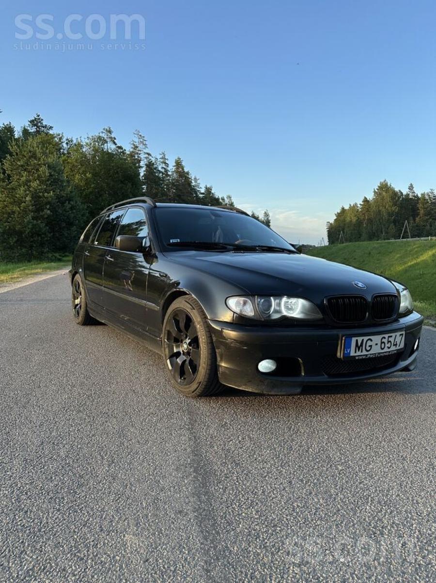 Black BMW 320 2004 in Aizkraukle, with an engine capacity of 2.00 L and mileage of 457 thousand km for 2300 €, photo 1 on AUTOMOTO.COM.LV