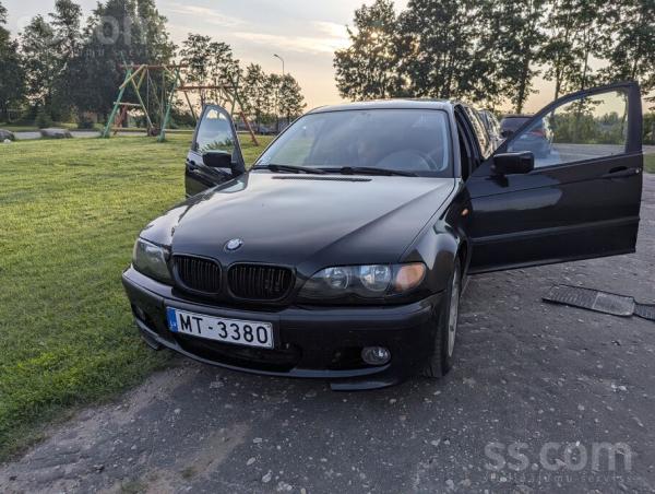 Black BMW 320 2004 in Madona, with an engine capacity of 2.00 L and mileage of 429 thousand km for 2200 €, photo 1 on AUTOMOTO.COM.LV