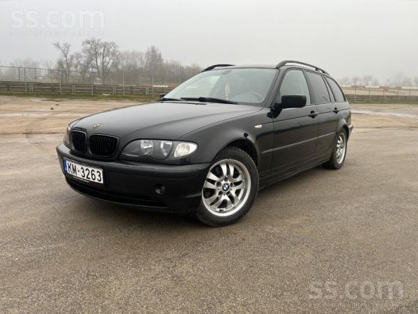 Black BMW 320 2004 in Riga, with an engine capacity of 2.00 L and mileage of 411 thousand km for 1666 €, photo 1 on AUTOMOTO.COM.LV