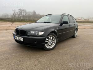 Black BMW 320 2004 in Riga, with an engine capacity of 2.00 L and mileage of 420 thousand km for 1400 €, photo  on AUTOMOTO.COM.LV