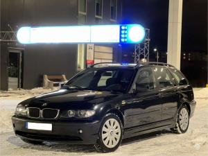 Black BMW 320 2004 in Vilnius, with an engine capacity of 2.00 L and mileage of 345 thousand km for 1350 €, photo  on AUTOMOTO.COM.LV