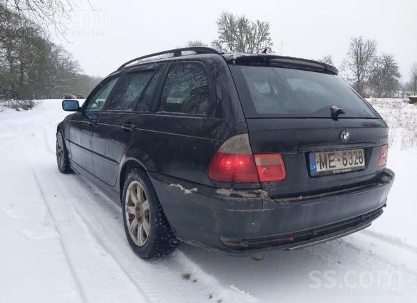 Black BMW 320 2004 in Aizkraukle, with an engine capacity of 2.00 L and mileage of 313 thousand km for 2900 €, photo 5 on AUTOMOTO.COM.LV