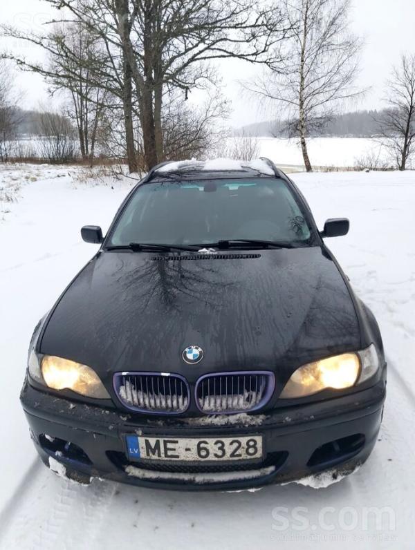 Black BMW 320 2004 in Aizkraukle, with an engine capacity of 2.00 L and mileage of 313 thousand km for 2900 €, photo 6 on AUTOMOTO.COM.LV