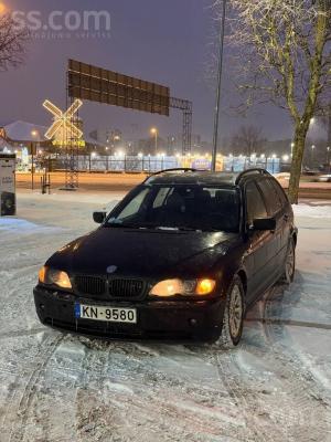 Black BMW 320 2004 in Riga, with an engine capacity of 2.00 L and mileage of 356 thousand km for 3000 €, photo  on AUTOMOTO.COM.LV