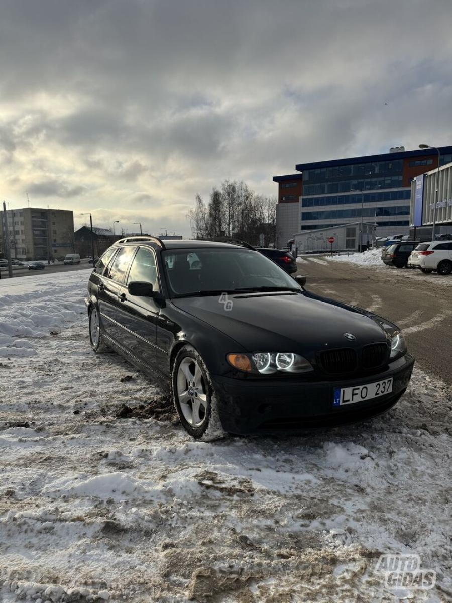 Black BMW 320 2004 in Vilnius, with an engine capacity of 2.00 L and mileage of 340 thousand km for 1450 €, photo 1 on AUTOMOTO.COM.LV