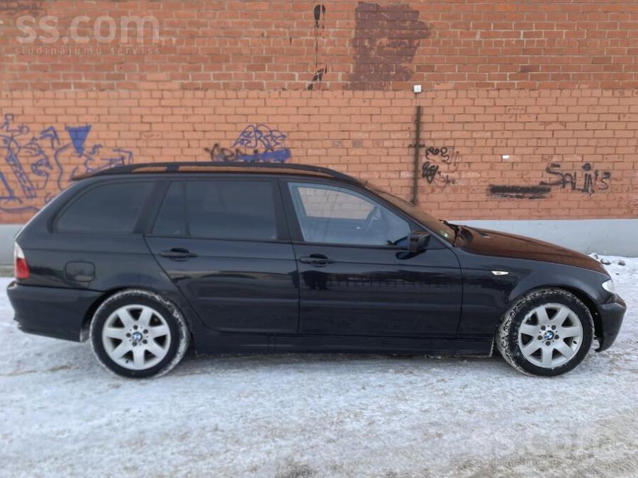 Black BMW 320 2004 in Aluksne, with an engine capacity of 2.00 L and mileage of 277 thousand km for 2490 €, photo 5 on AUTOMOTO.COM.LV