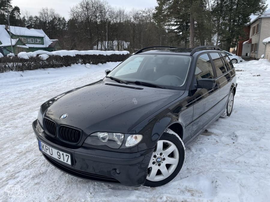 Black BMW 320 2004 in Jonava, with an engine capacity of 2.00 L and mileage of 307 thousand km for 1900 €, photo 1 on AUTOMOTO.COM.LV