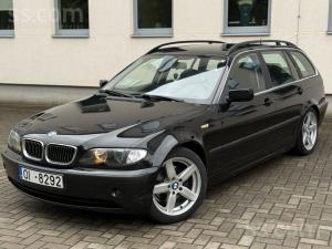 Black BMW 320 2004 in Jelgava, with an engine capacity of 2.00 L and mileage of 298 thousand km for 3390 €, photo  on AUTOMOTO.COM.LV