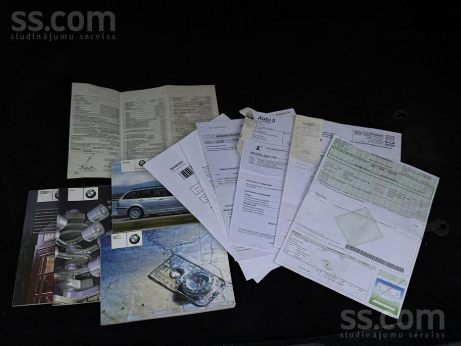 Black BMW 320 2004 in Jelgava, with an engine capacity of 2.00 L and mileage of 298 thousand km for 3390 €, photo 20 on AUTOMOTO.COM.LV