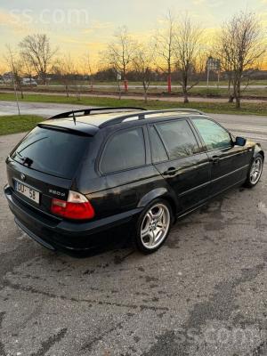 Black BMW 320 2004 in Riga, with an engine capacity of 2.00 L and mileage of 333 thousand km for 2800 €, photo 5 on AUTOMOTO.COM.LV