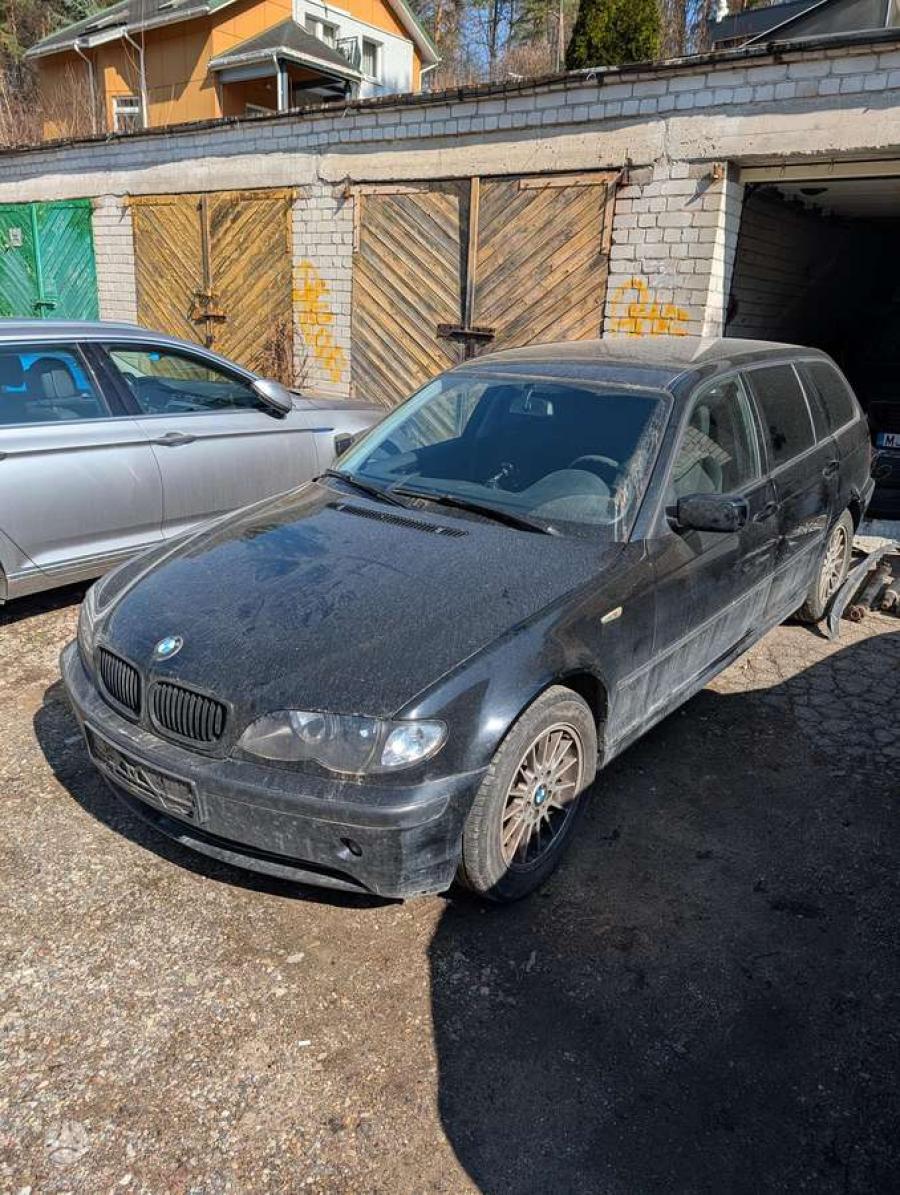 Черный БМВ 320 2004 в Вильнюс, объемом двигателя 2.00 л и пробегом 334 тыс. км за 800 €, фото 1 на AUTOMOTO.COM.LV