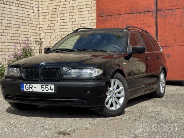 Black BMW 320 2004 in Jekabpils, with an engine capacity of 2.00 L and mileage of 411 thousand km for 1250 €, photo 1 on AUTOMOTO.COM.LV