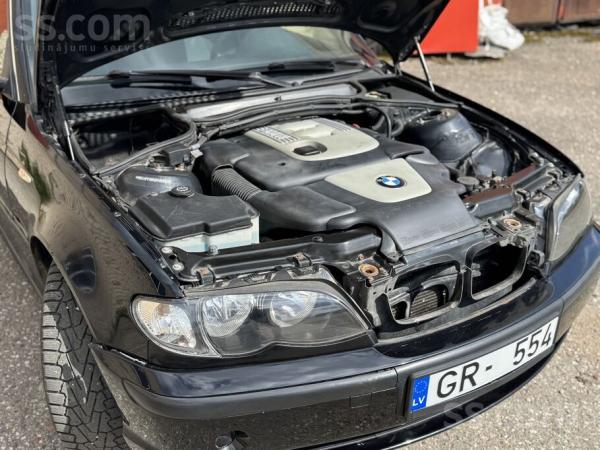 Black BMW 320 2004 in Jekabpils, with an engine capacity of 2.00 L and mileage of 411 thousand km for 1250 €, photo 4 on AUTOMOTO.COM.LV