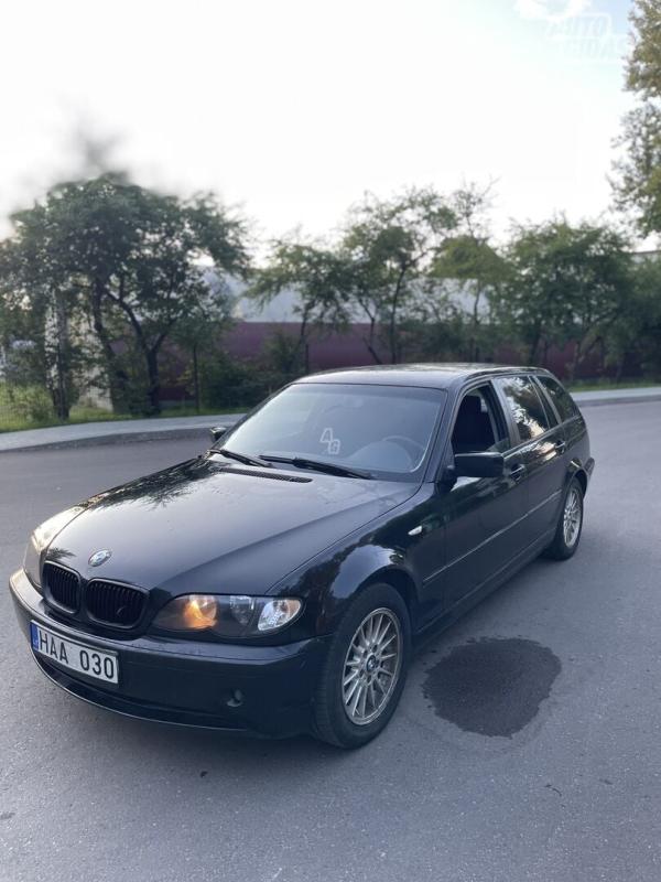 Black BMW 320 2004 in Vilnius, with an engine capacity of 2.00 L and mileage of 334 thousand km for 1600 €, photo 1 on AUTOMOTO.COM.LV