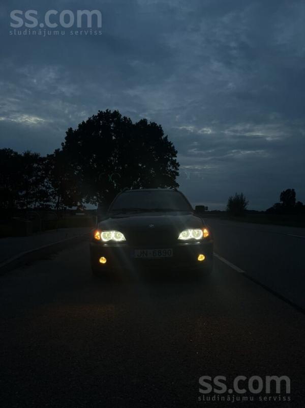 Black BMW 320 2004 in Kuldiga, with an engine capacity of 2.00 L and mileage of 506 thousand km for 2300 €, photo 1 on AUTOMOTO.COM.LV