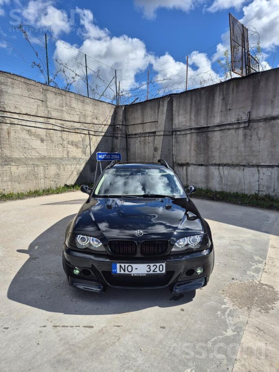 Black BMW 320 2005 in Riga, with an engine capacity of 2.00 L and mileage of 321 thousand km for 5500 €, photo 1 on AUTOMOTO.COM.LV