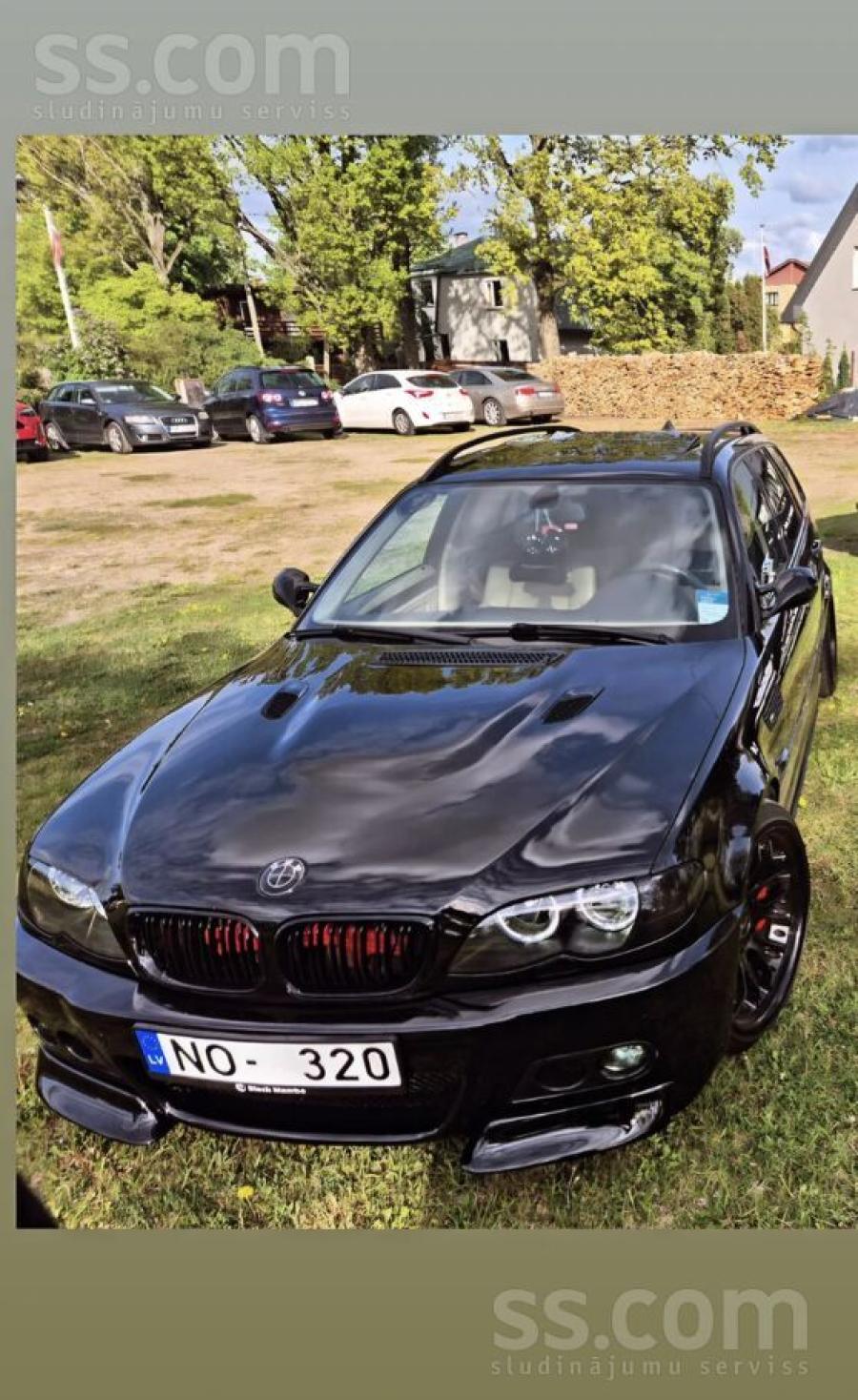 Black BMW 320 2005 in Riga, with an engine capacity of 2.00 L and mileage of 321 thousand km for 5500 €, photo 4 on AUTOMOTO.COM.LV