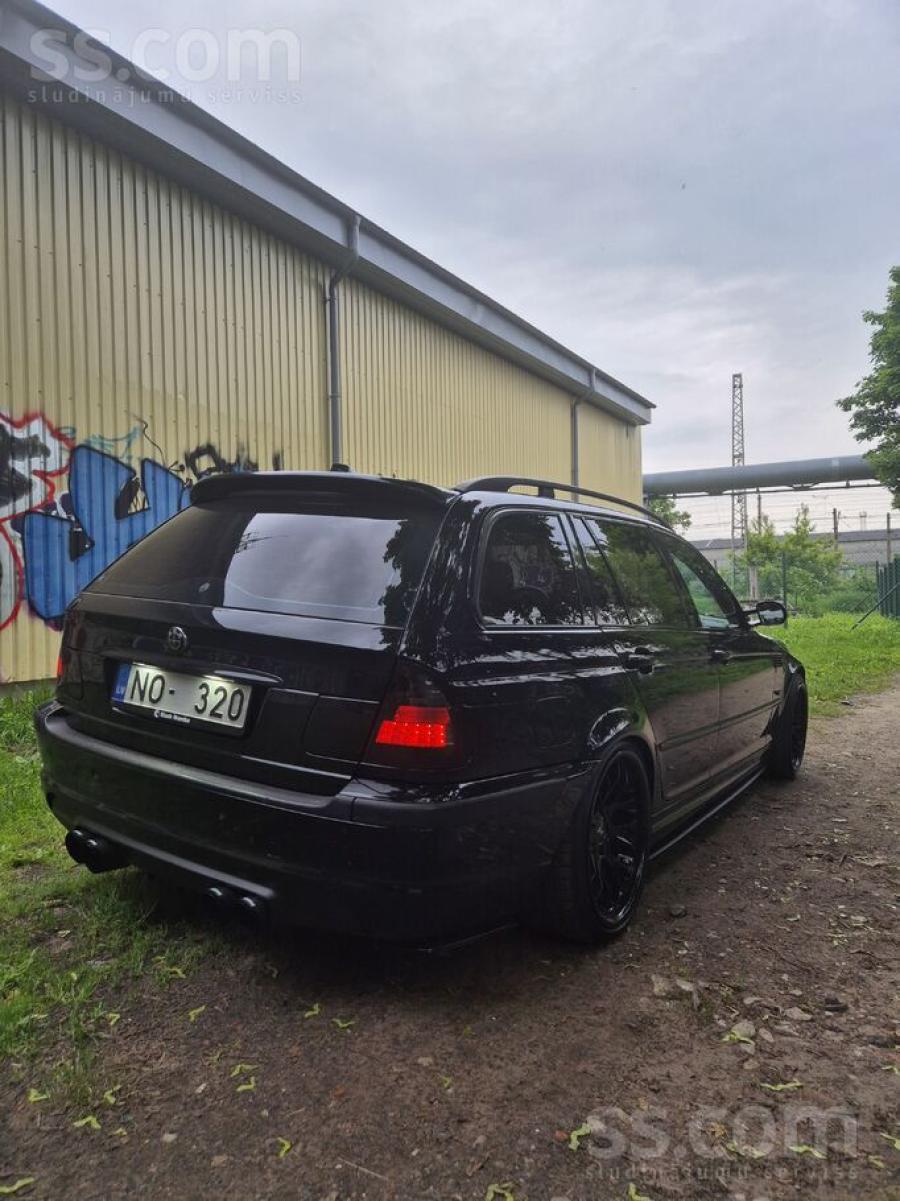 Black BMW 320 2005 in Riga, with an engine capacity of 2.00 L and mileage of 321 thousand km for 5500 €, photo 6 on AUTOMOTO.COM.LV